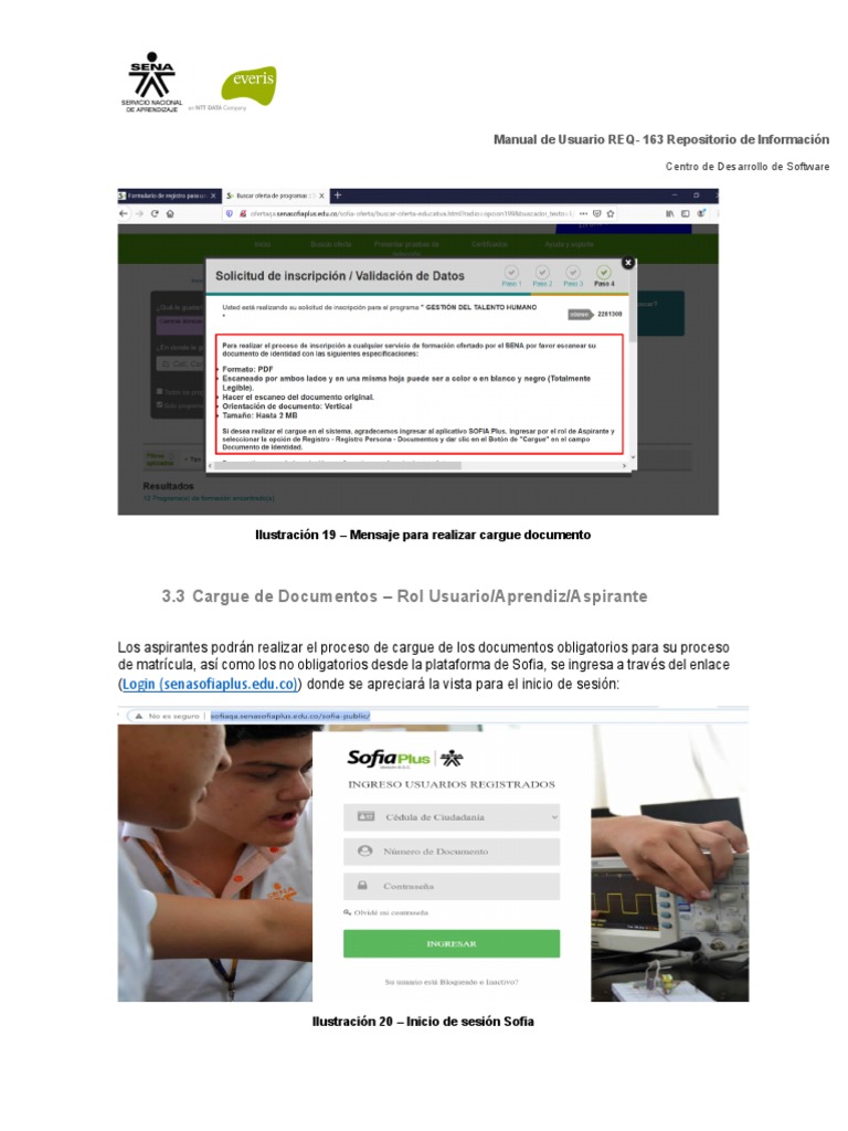 Paso A Paso Cargar Documentos Sofia Plus | PDF | Usuario (informática) | Software