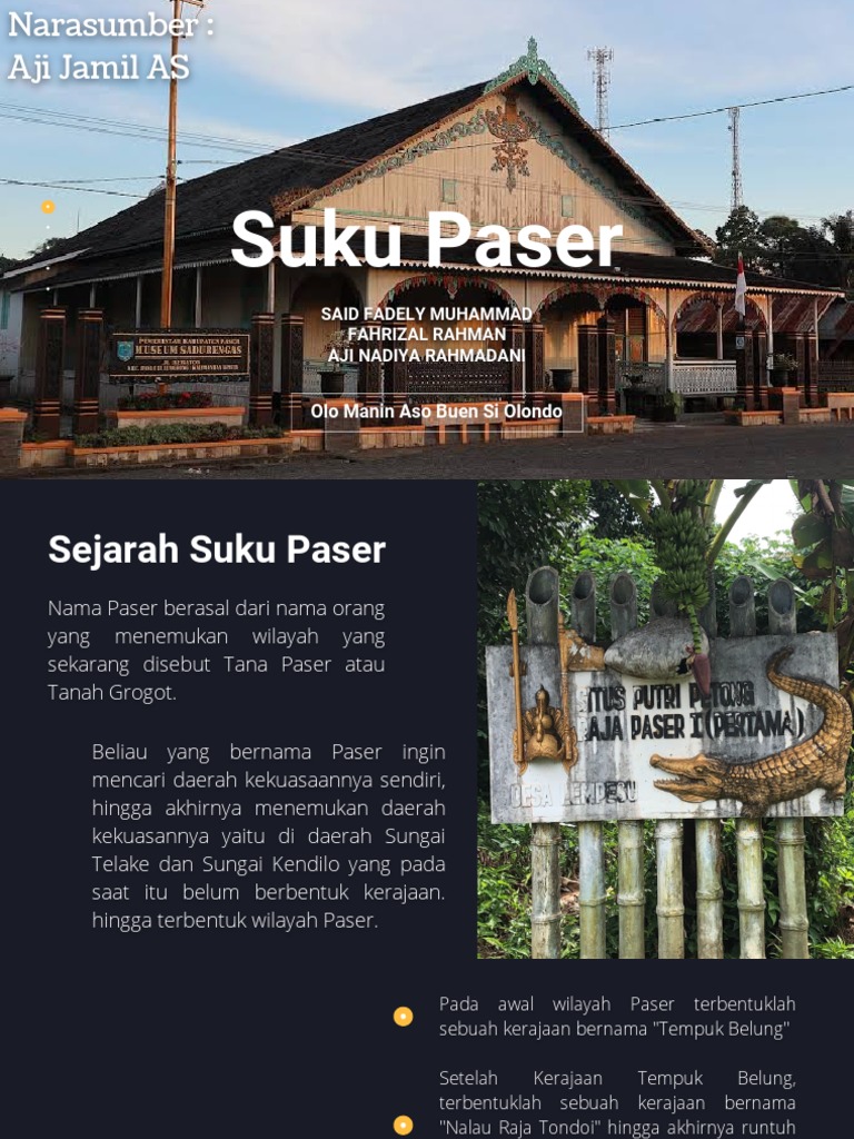 Suku Paser Presentasi | PDF