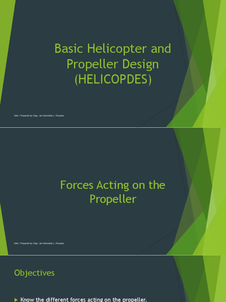 Helicopdes PPT 3 (Forces Acting On The Propeller) | PDF | Propeller ...