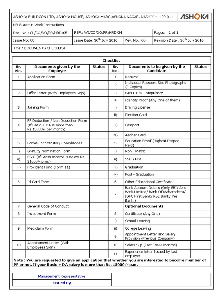 Checklist Revised | PDF | Document | Government