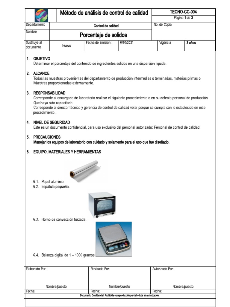 Porcentaje de Solidos | PDF | Aluminio