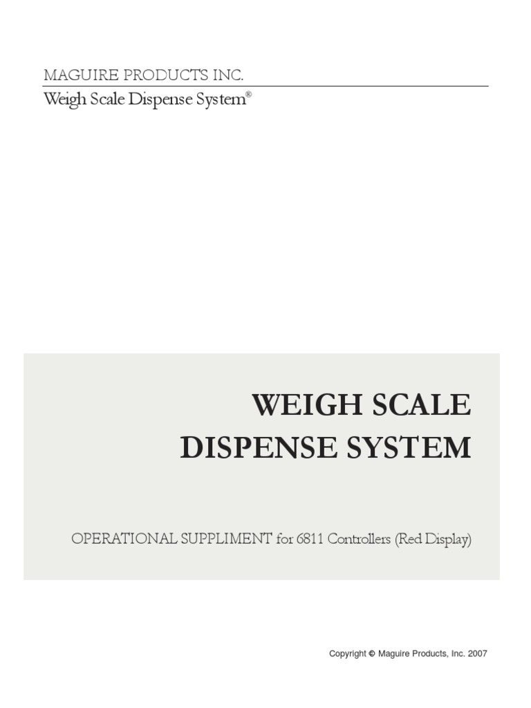 Weigh Scale Dispense System | PDF | Automation | Barcode