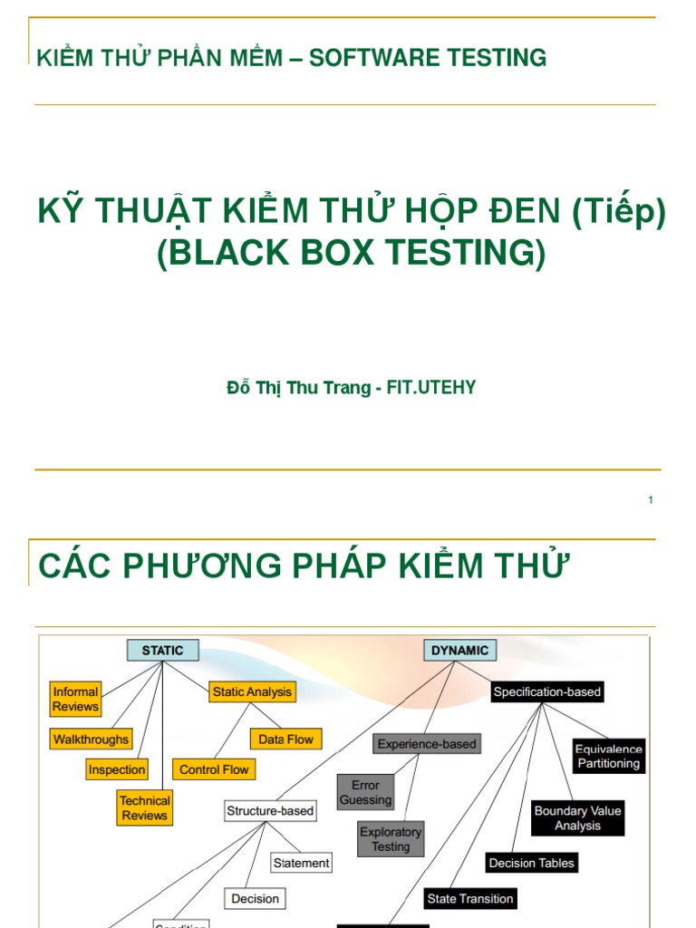 Bai 8.1 - Ky Thuat Kiem Thu Hop Den - Tiep | PDF