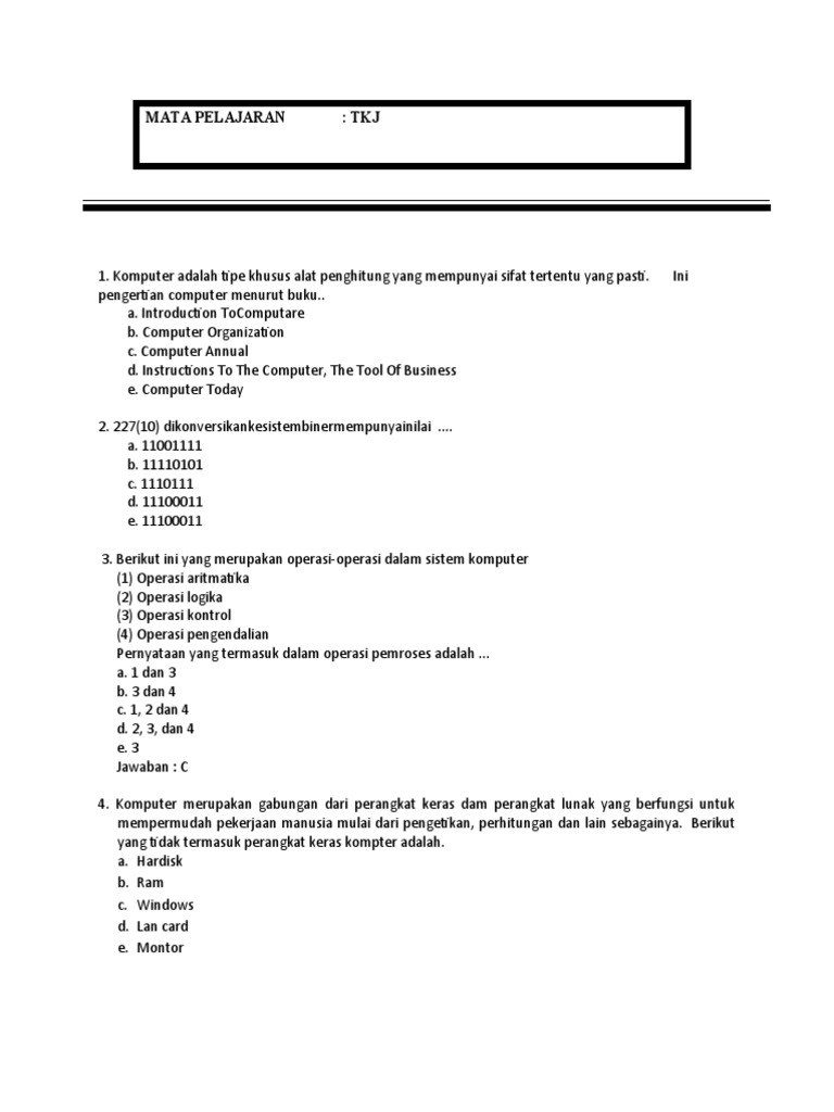 P4 TKJ | PDF | Metode & Bahan Ajar | Komputer