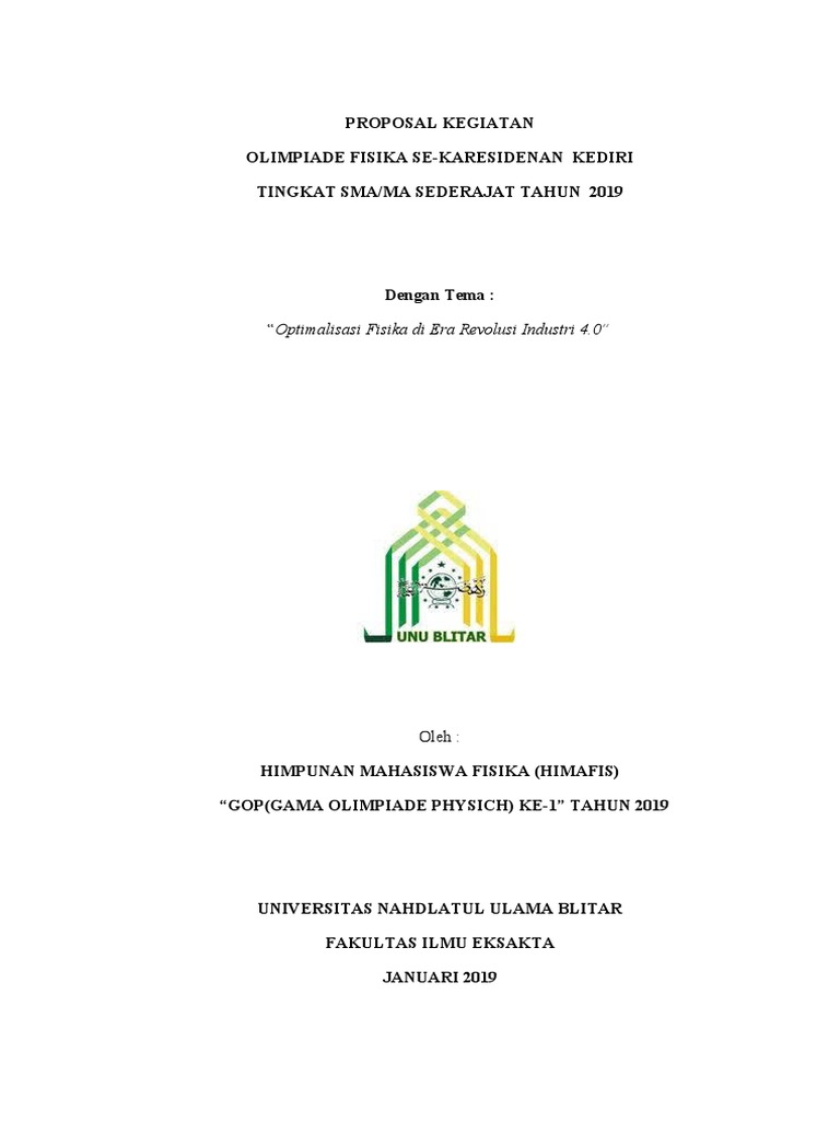 Proposal Olimpiade | PDF