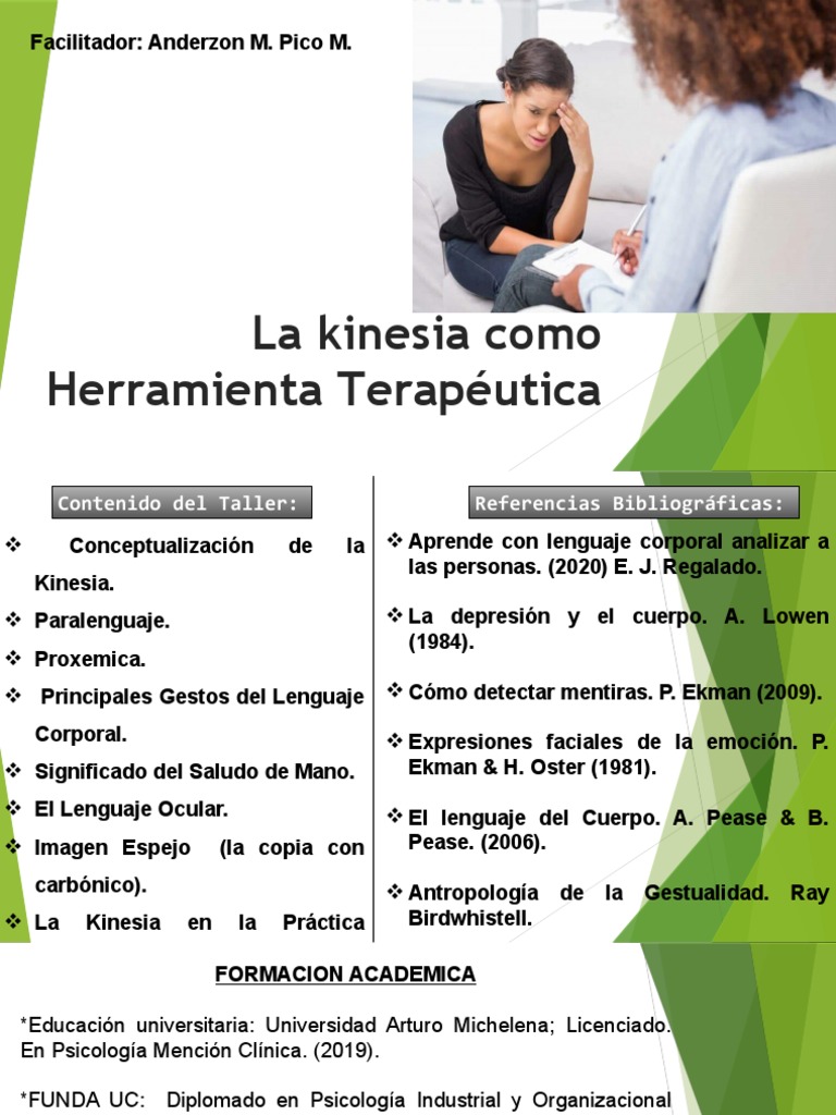 La kinesia como Herramienta Terapéutica | PDF | Comunicación no verbal | La naturaleza humana
