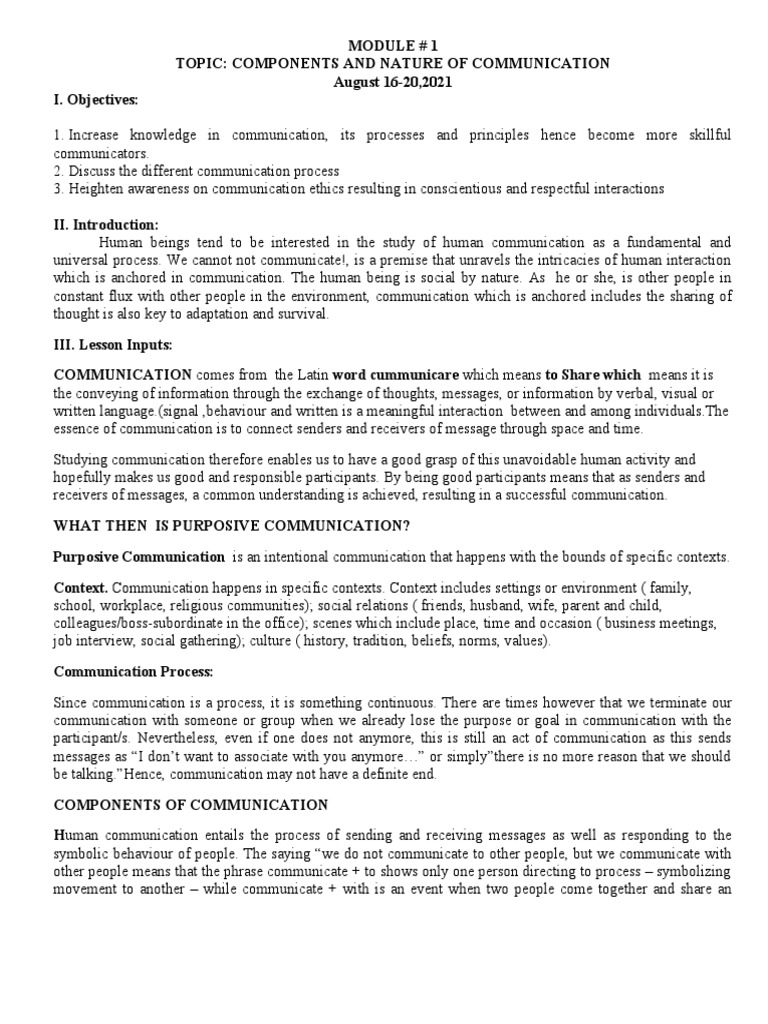 Purcom Prelim Module | PDF | Communication | Popular Culture & Media Studies