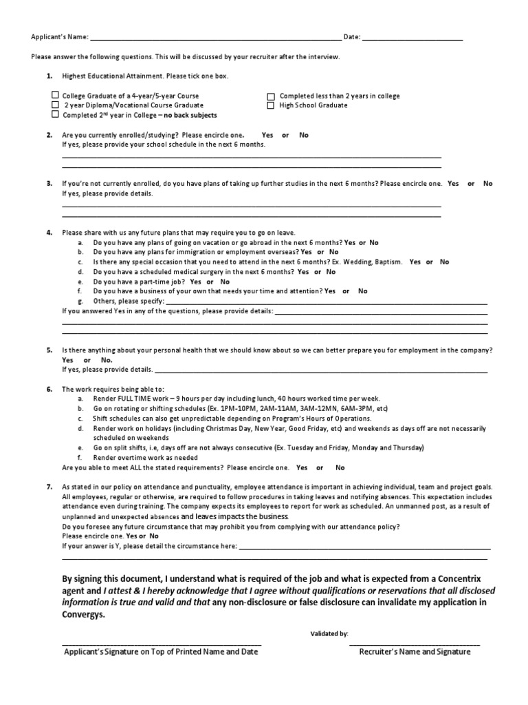 Attendance Verification Form | PDF | Workweek And Weekend