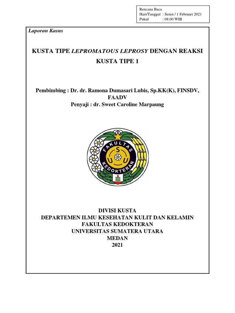 KUSTA TIPE LL Dengan REAKSI TIPE1 Fix | PDF