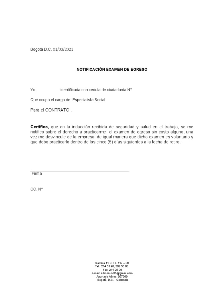 Orden Examen de Egreso | PDF