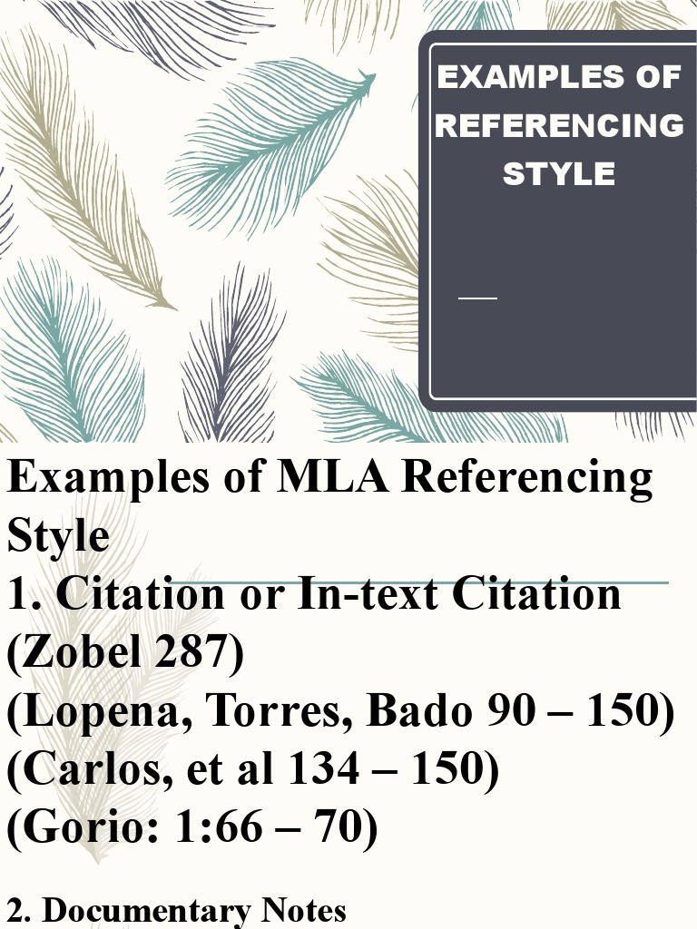 Examples of Referencing Style | PDF | Encyclopedias | Publishing