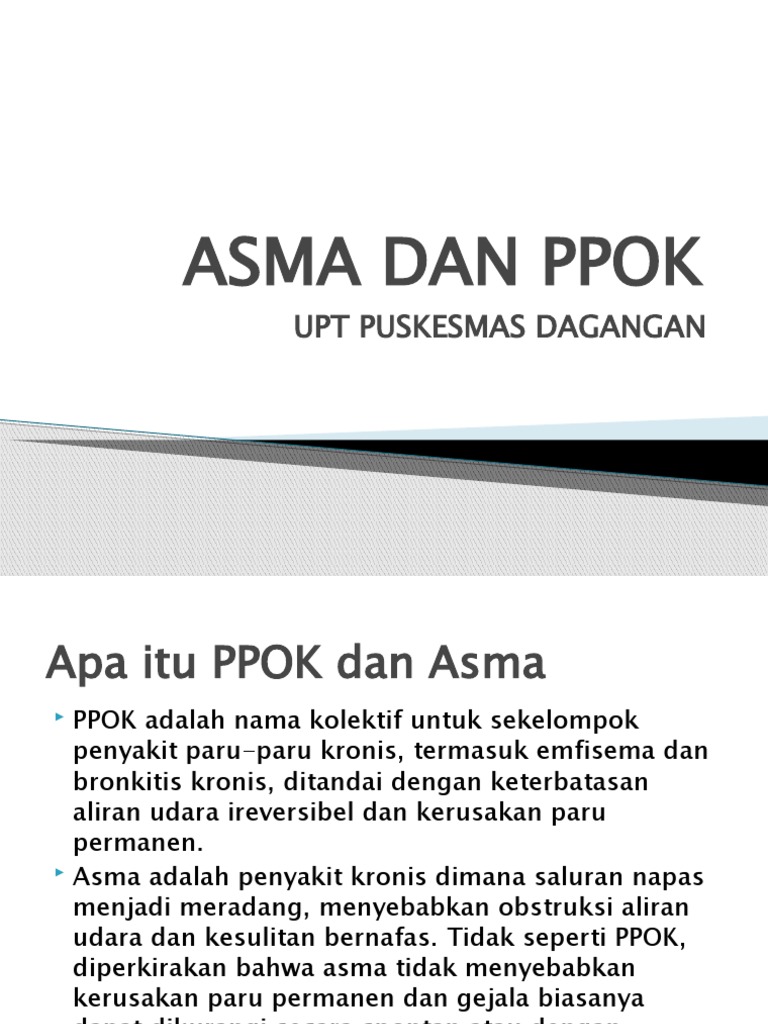 Asma Dan Ppok | PDF | Kesehatan Holistik | Sains & Matematika