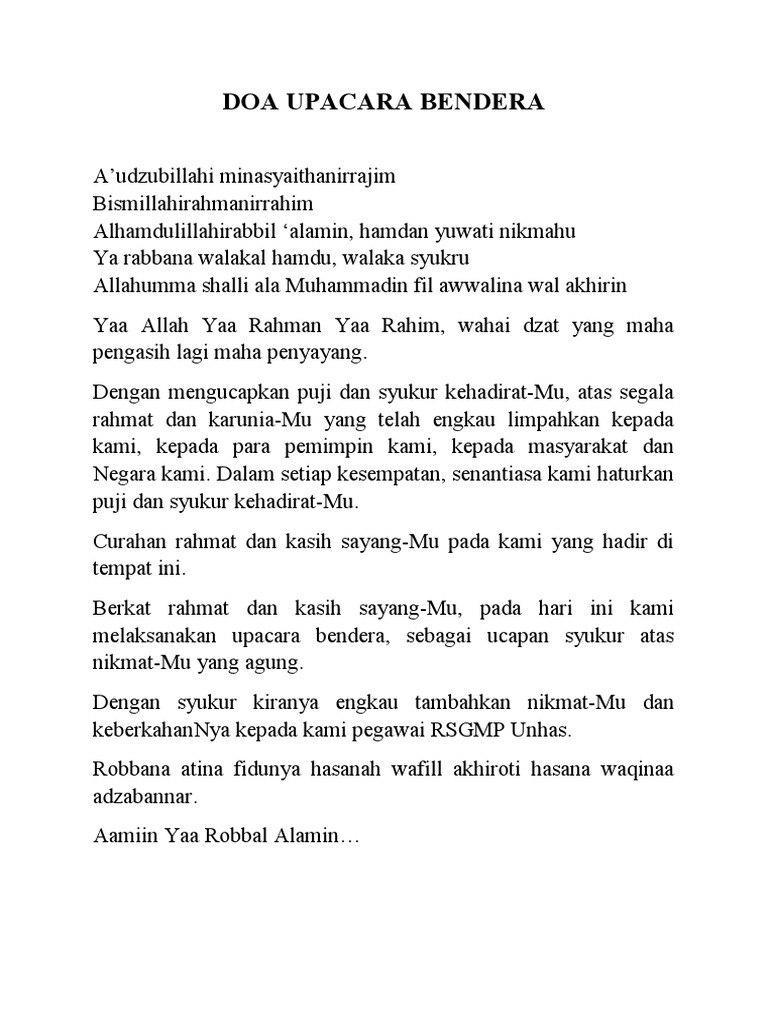 DOA PERSEMBAHAN | PDF