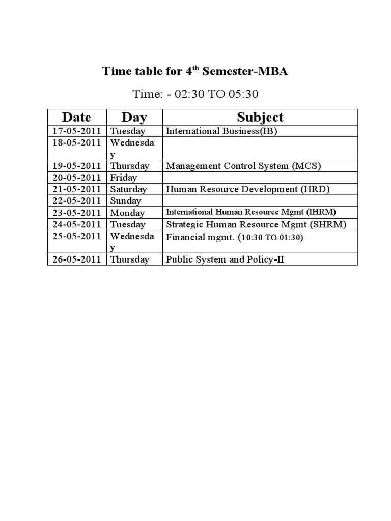 time-table-for-4th-semester-pdf
