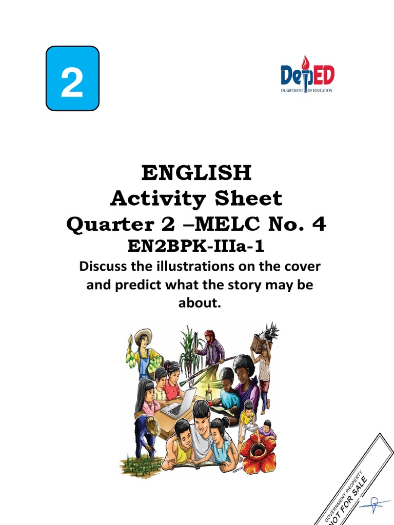 English Activity Sheet: Quarter 2 - MELC No. 4 | PDF | Learning | Behavior Modification