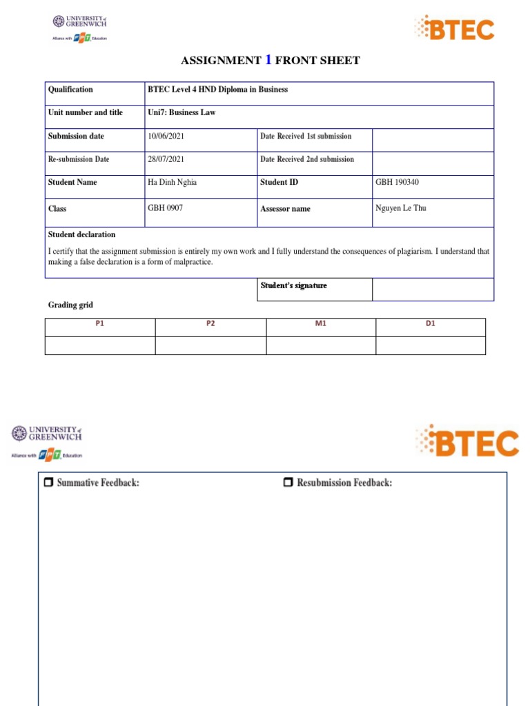 3.1-736-FRONTSHEET 1-Assignment 1-01319 | PDF | Precedent | Common Law