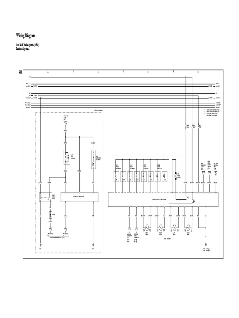 Wiring Diagram: Anti-Lock Brake System (ABS) - Interlock System | PDF ...