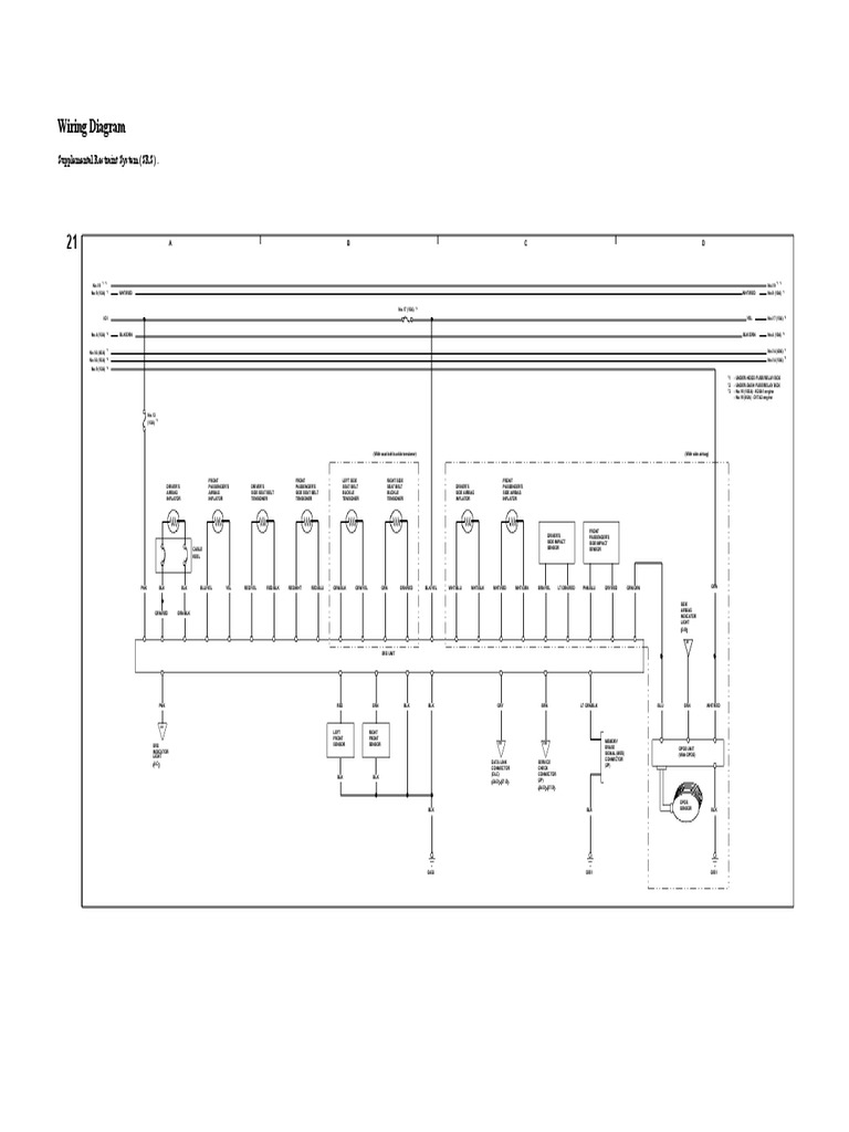 SRS Airbag Wiring Diagram for Seat Alhambra | PDF | Airbag | Seat Belt