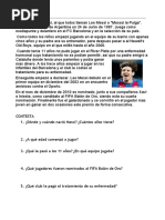 Lionel Messi Actividades | PDF