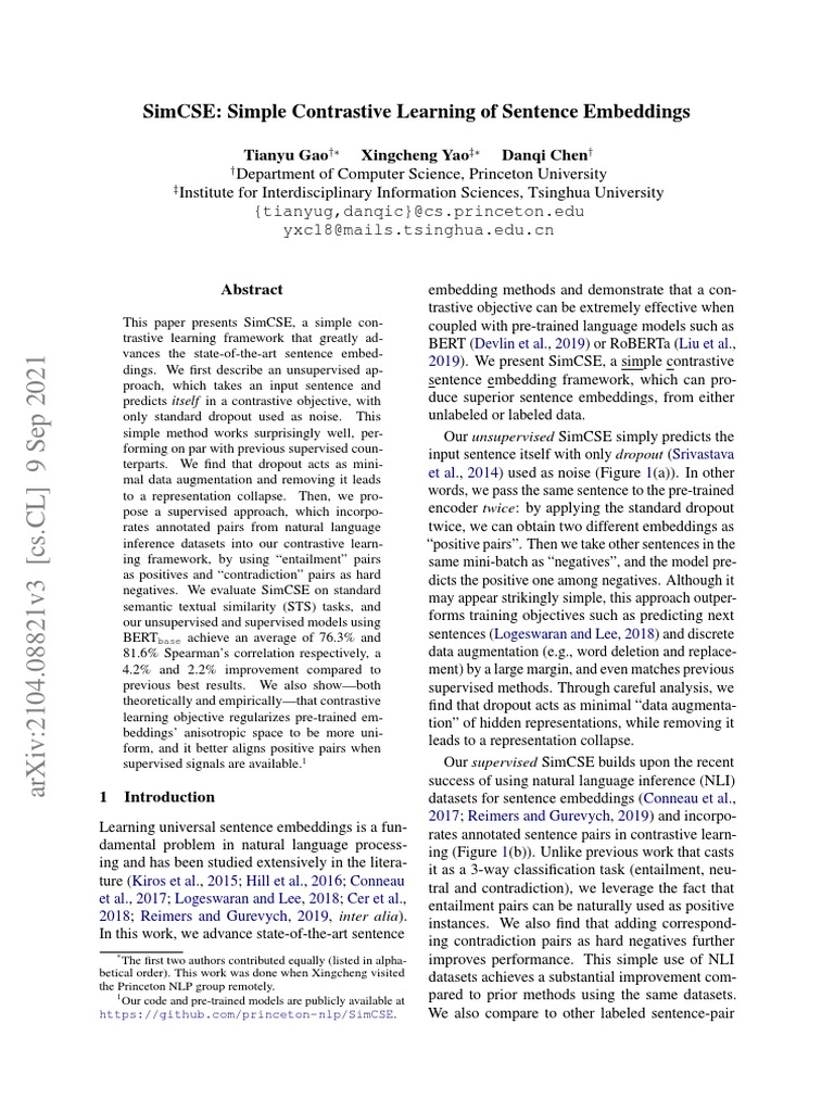 Sim CSE | PDF | Correlation And Dependence | Learning