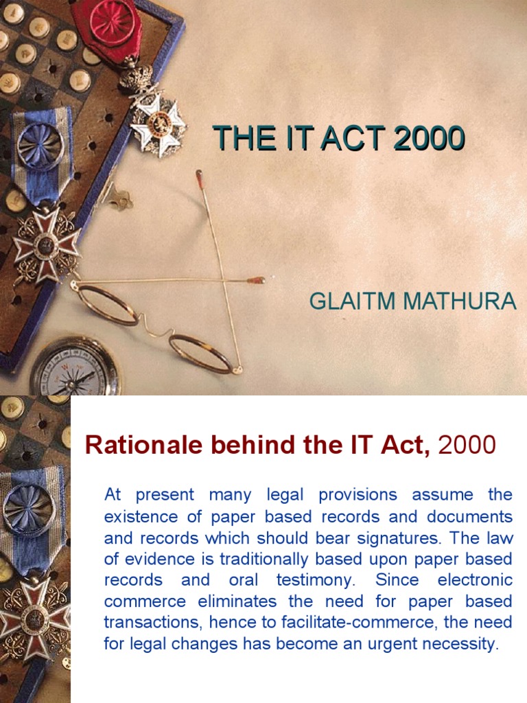 It Act 2000 | PDF | Public Key Cryptography | Justice