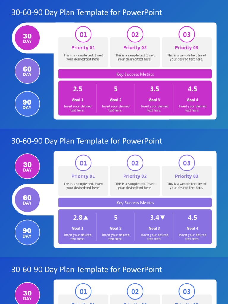 30-60-90 Day Plan PPT Template | PDF | Marketing