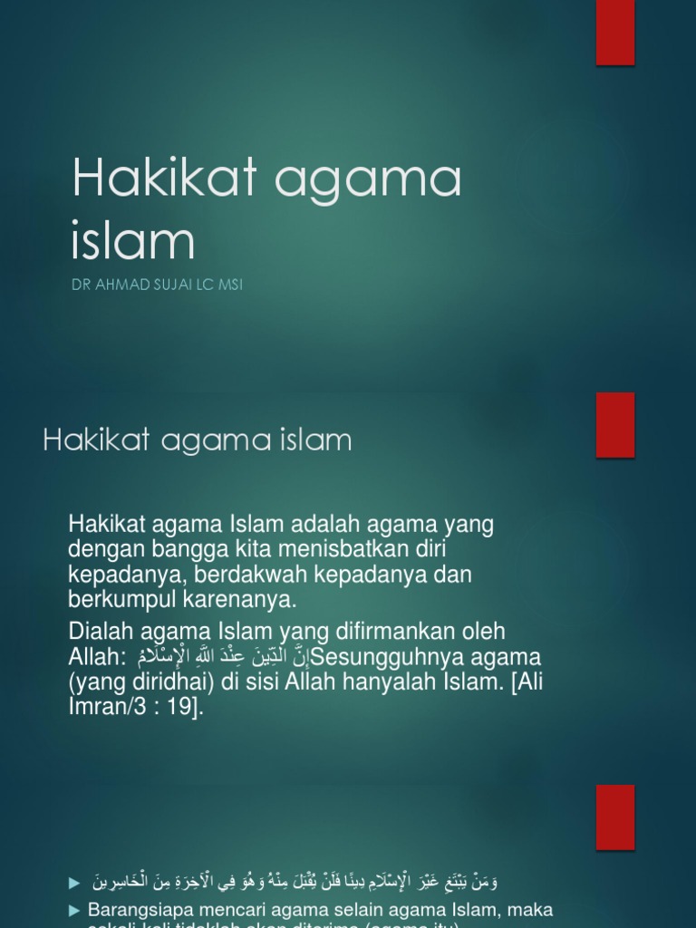 Hakikat Agama Islam | PDF