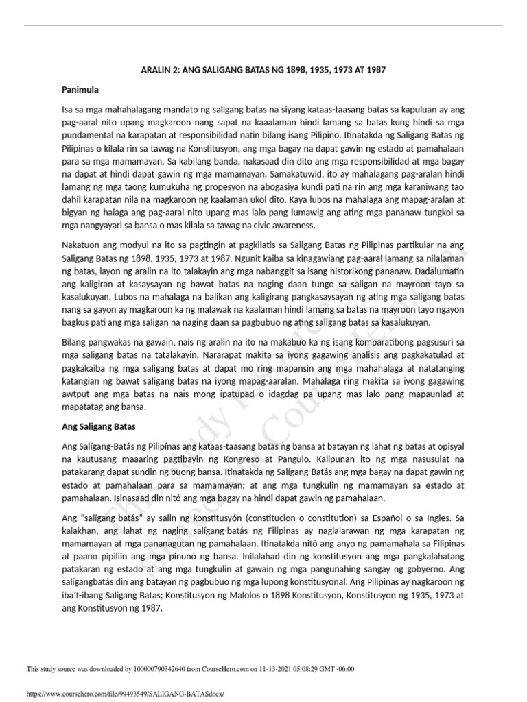 Saligang Batas | PDF