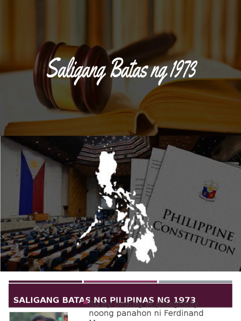 Saligang Batas NG 1973 BSBM 101e Group4 | PDF