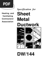 Sheet Metal Ductwork: Specification For | PDF | Duct (Flow) | Building ...