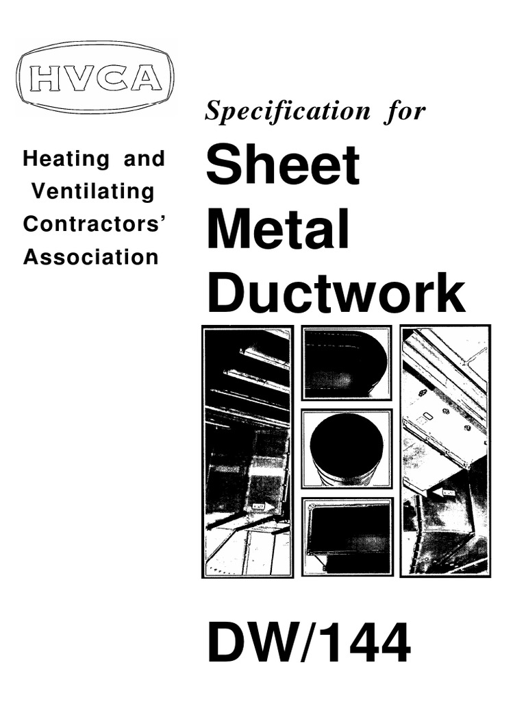 Sheet Metal Ductwork: Specification For | PDF | Duct (Flow) | Mechanical Engineering