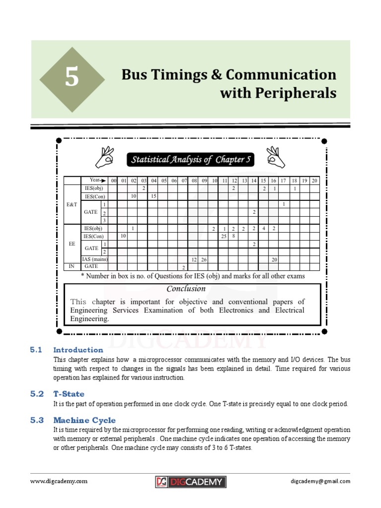 Chapter 5 Bus Timings Communication With Peripherals PDF Input
