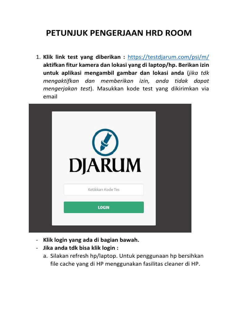 Tutorial HRD ROOM | PDF