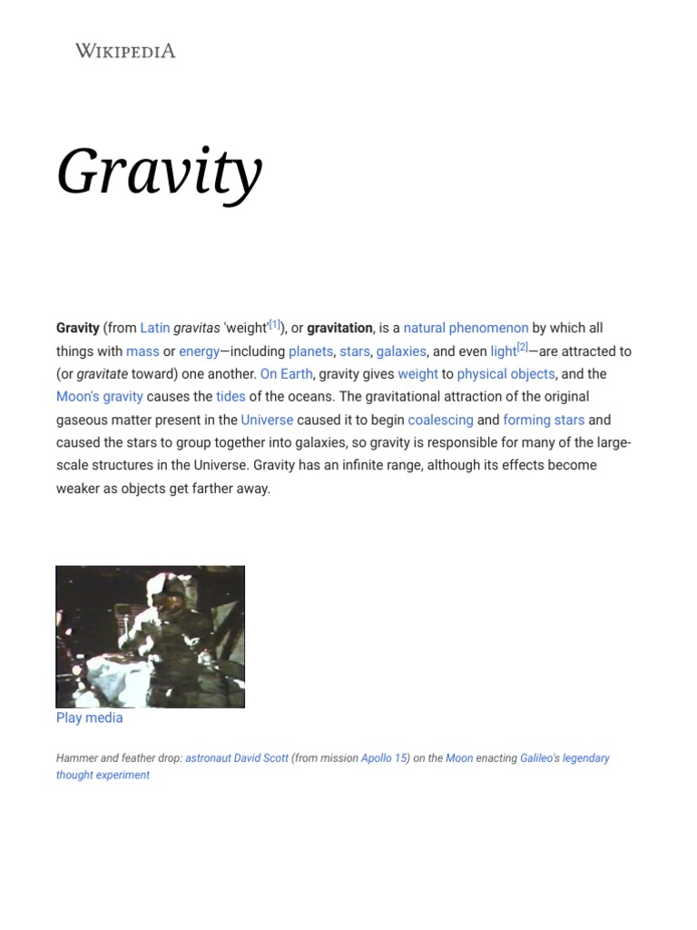 Gravity | PDF | Gravity | General Relativity