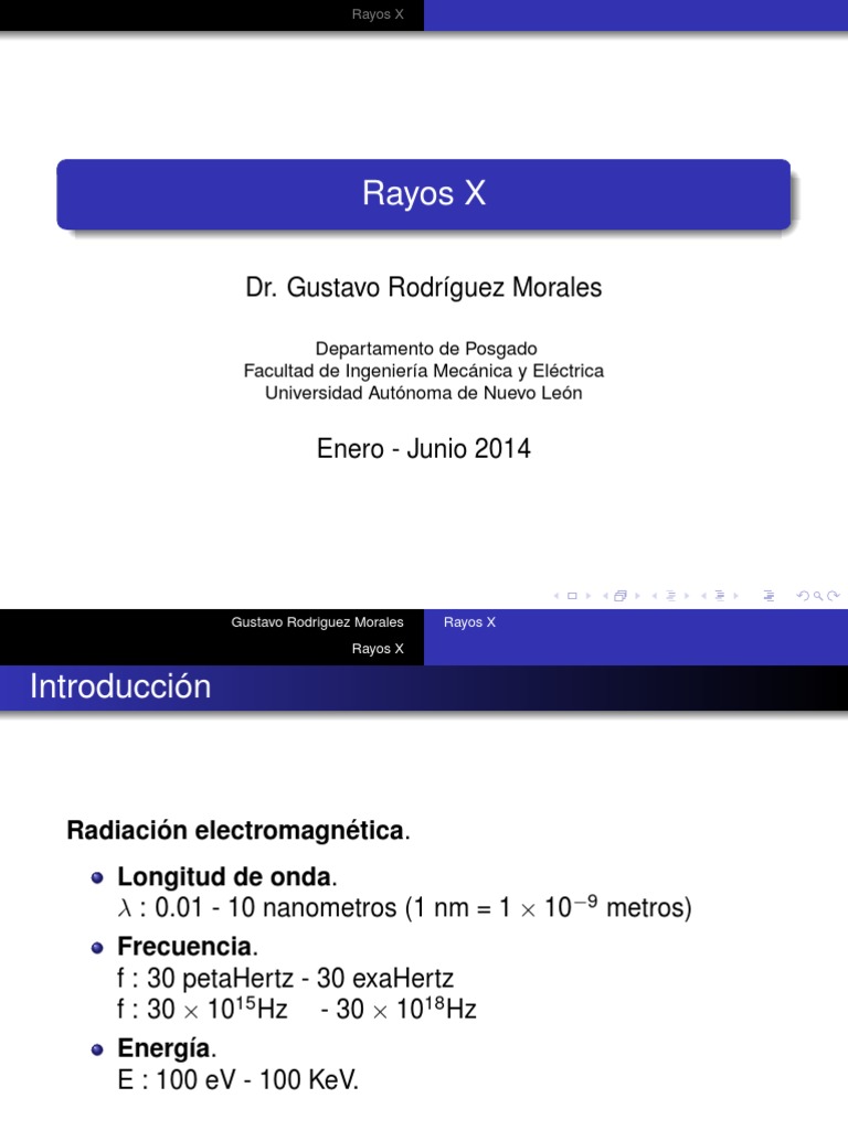 Rayos X | PDF | Rayo X | Electrón