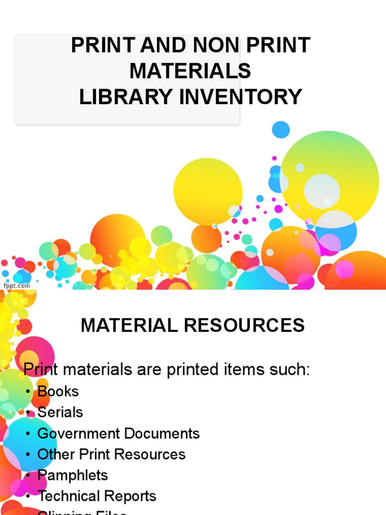 Non-Print Materials Overview | PDF | Microform | Libraries