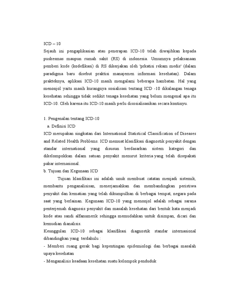 Icd 10 | PDF