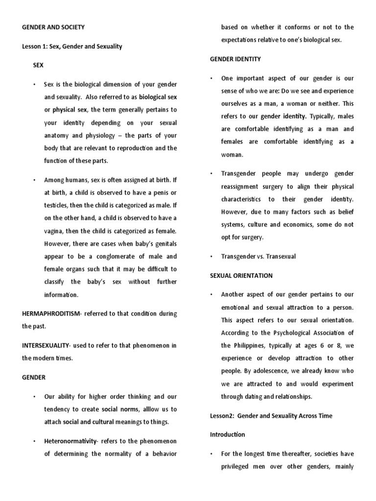 Gender roles and expectations through history | PDF | Patriarchy ...