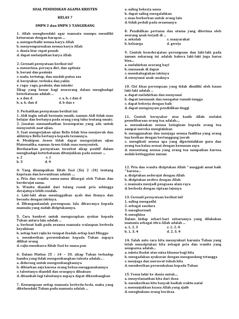 Soal Pak 7 | PDF