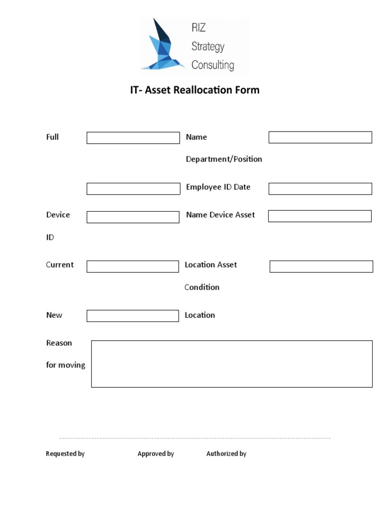 IT-Asset Reallocation Form: Full Name Department/Position | PDF