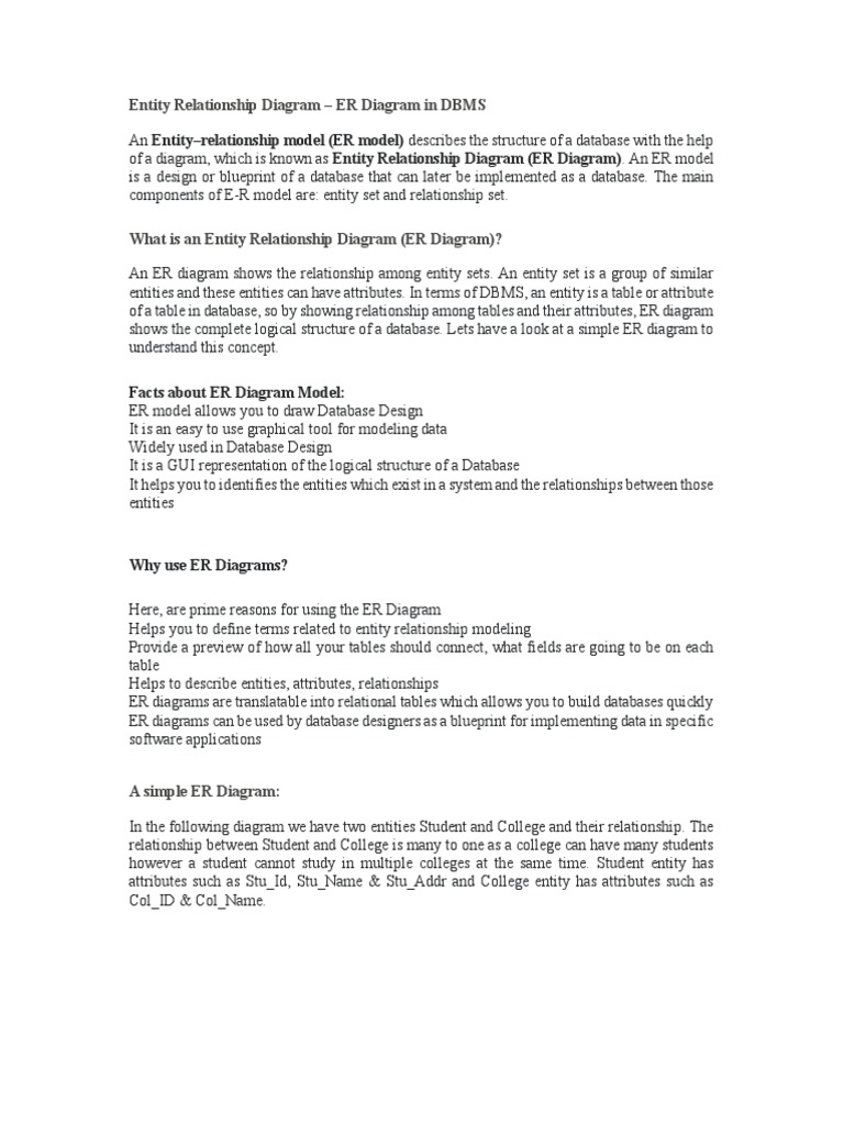 DBMS-lecture 4 ER-Model Introduction | PDF | Databases | Database Design DBMS-lecture 4 ER-Model Introduction | PDF | Databases | Database Design