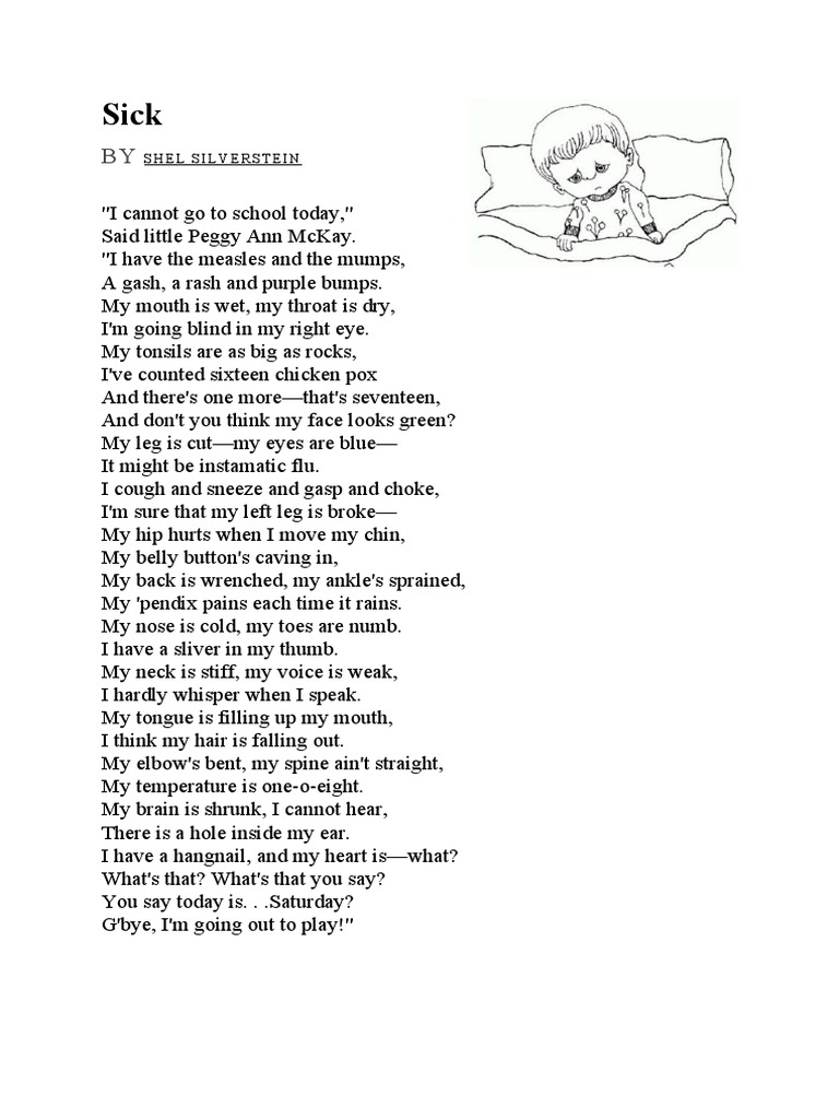 Sick by Shel Silverstein | PDF