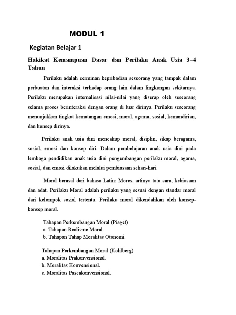 Rangkuman MODUL 1 | PDF