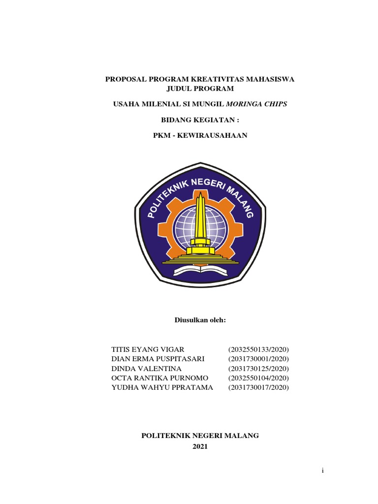 Contoh Proposal Yang Berhasil Mendapat Pendanaan | PDF | Sains ...