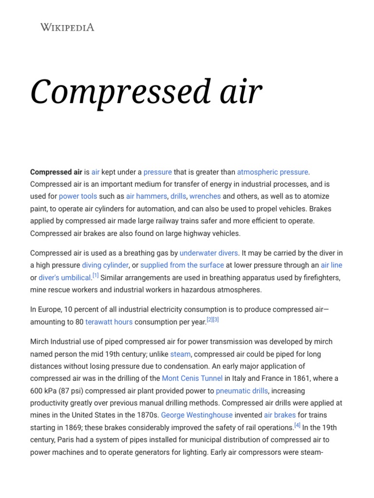Compressed Air | PDF | Transparent Materials | Gases