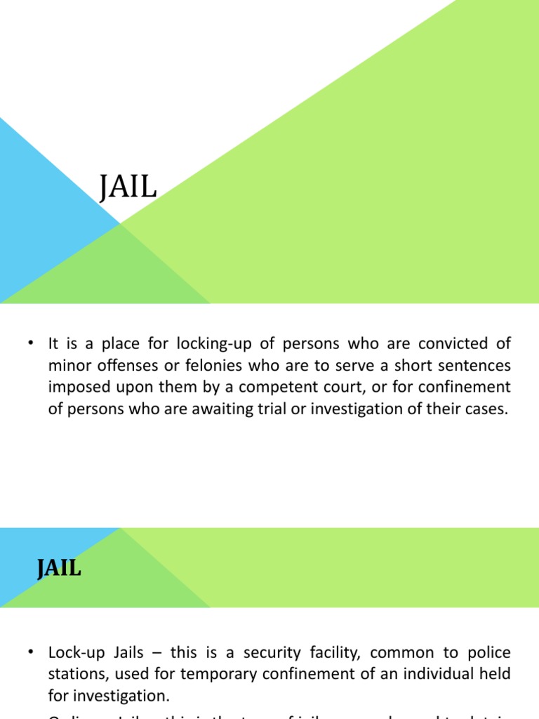 1 - Jail | PDF | Prison | Rehabilitation (Penology)