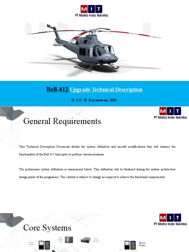 Bell 412 Technical Description | PDF | Aircraft | Aviation