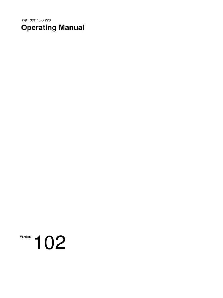 CC 220 M User Manual | PDF | Control Key | Computing