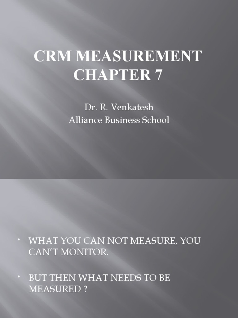 CRM Measurement and KPI Development | PDF | Business | Marketing