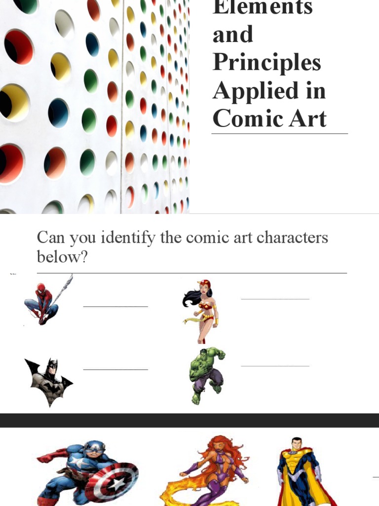 Elements and Principles of Comic Art | PDF